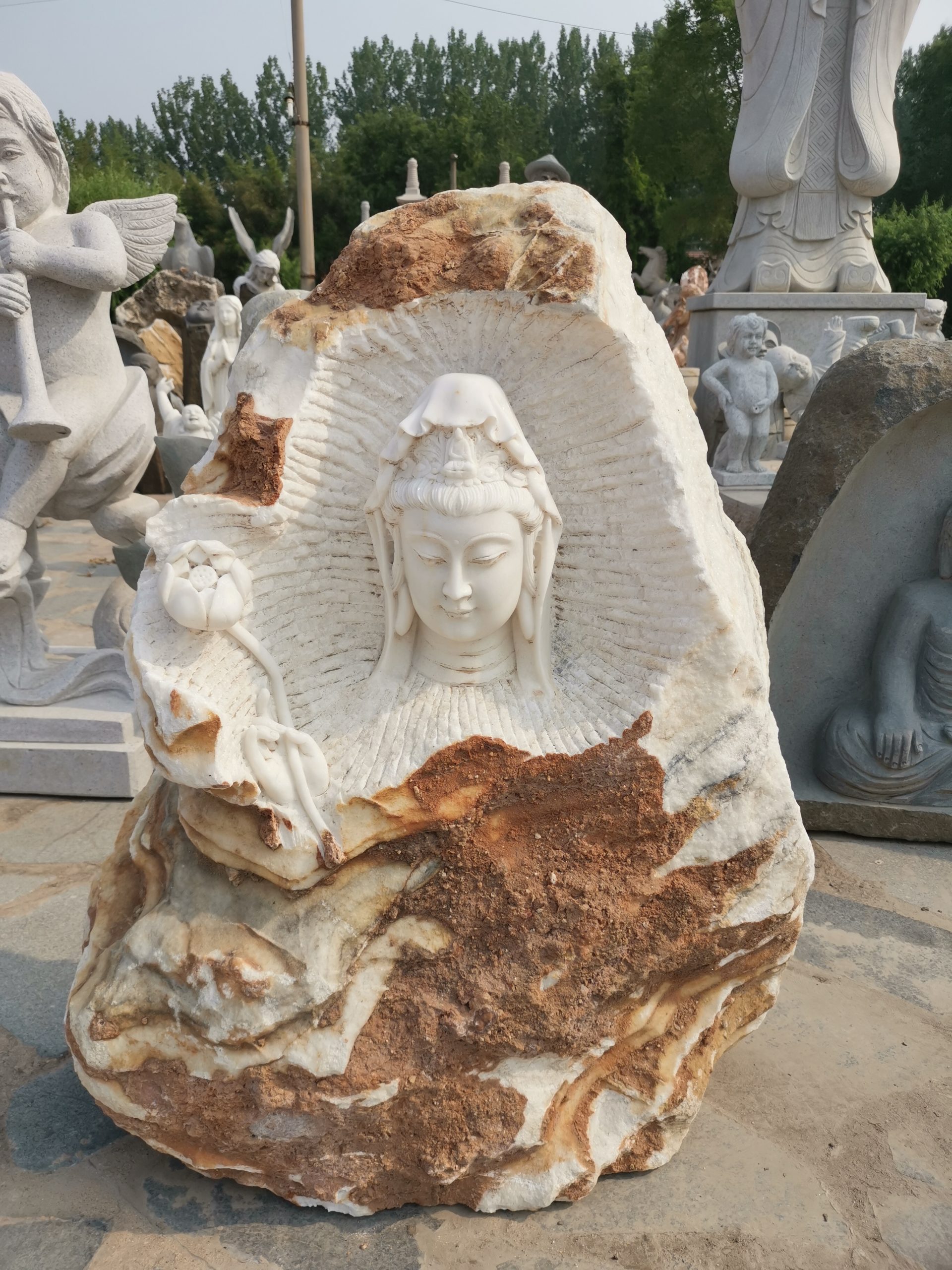 Life Size White marble buddha statues – Shandong Sanlei Trading co.,ltd