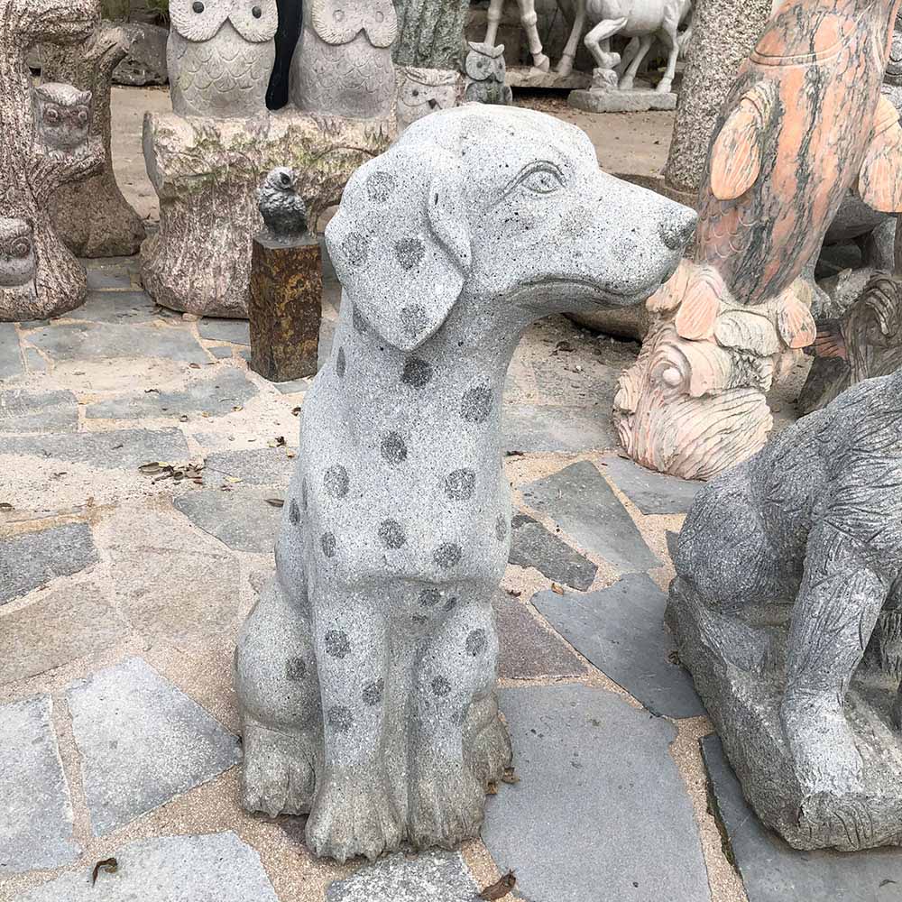 Puppy Statue Garden light grey granite – Shandong Sanlei Trading co.,ltd